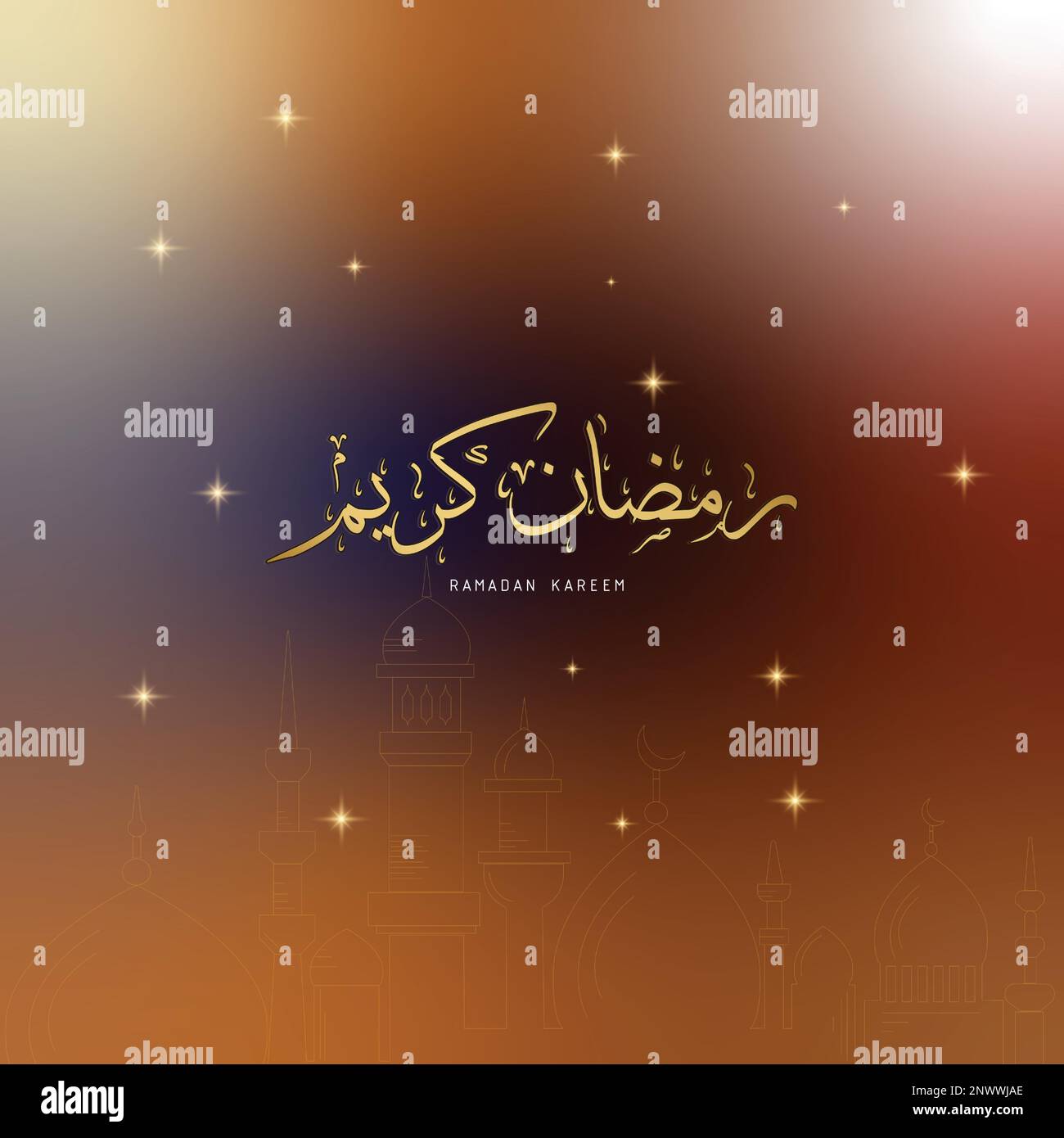 Ramadan mubarak typographic design with arab calligraphy,background ...