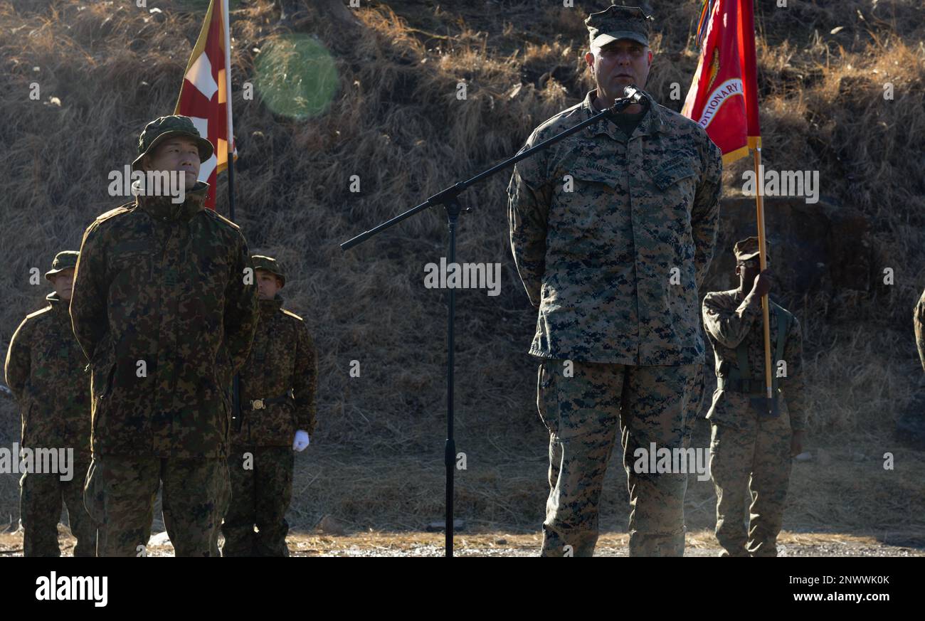 U.S. Marine Corps Col. Matthew Danner, commanding officer of the 31st ...