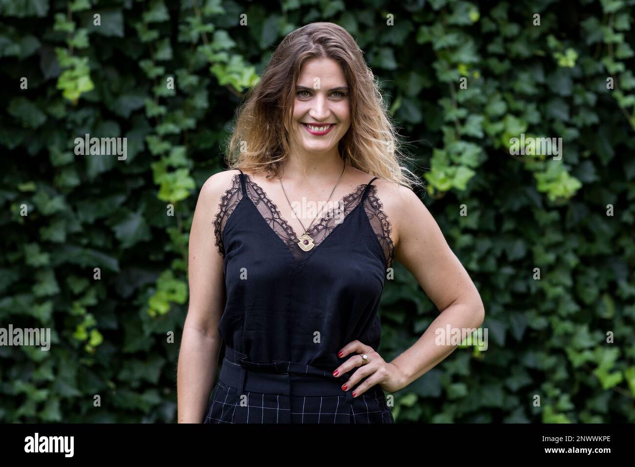French actress Morgane Ferru poses during a photocall for the film ...