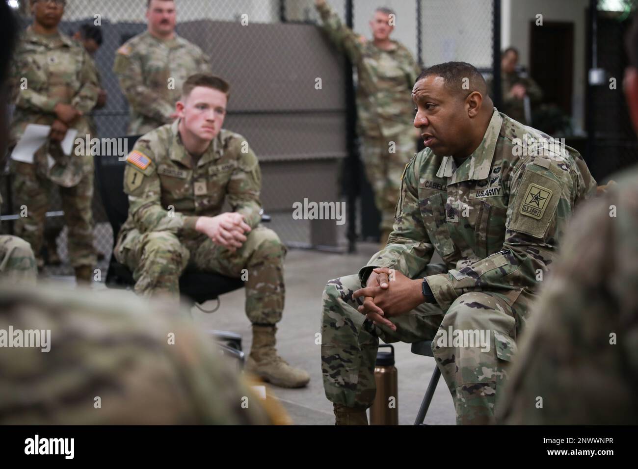 U.S. Army Sgt. Maj. Darnell Cabell, the sergeant major of U.S. Army Finance and Comptroller ...