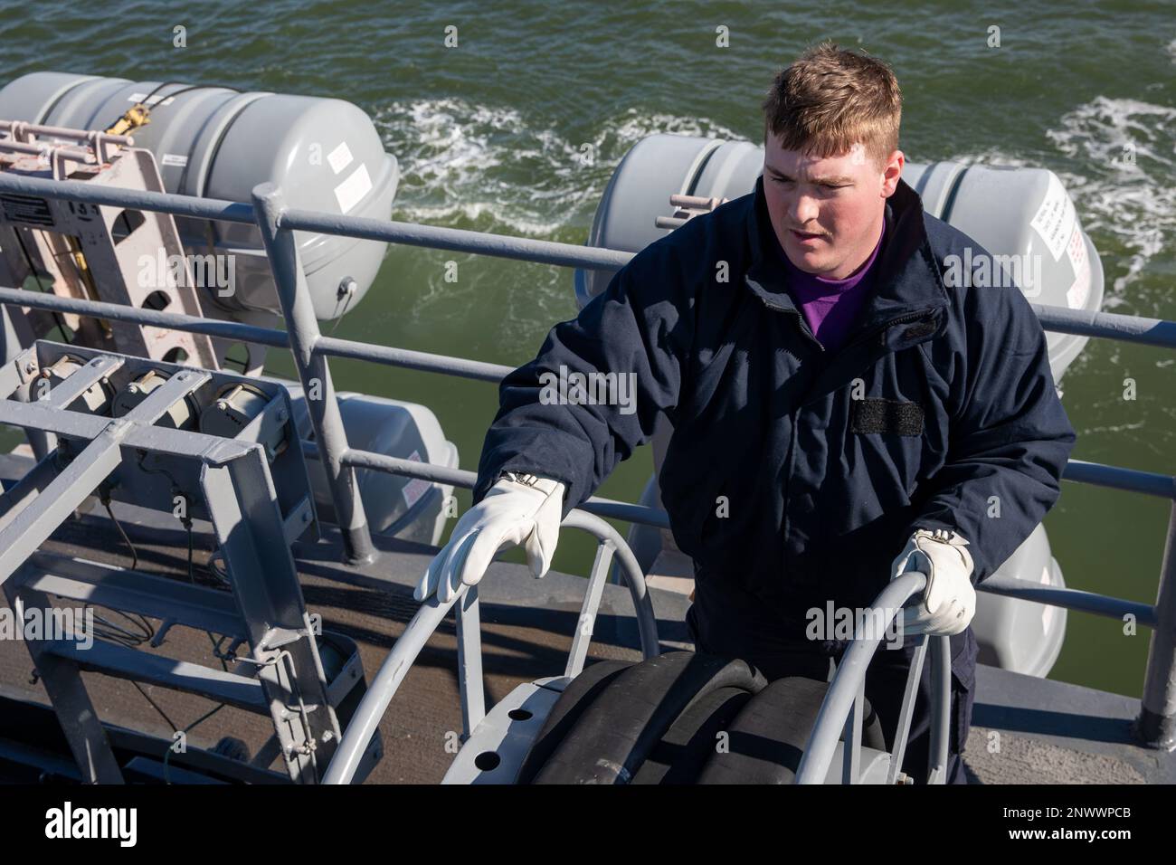 Aviation Boatswain’s Mate (Fuel) 3rd Class Taft Manship, an Air ...
