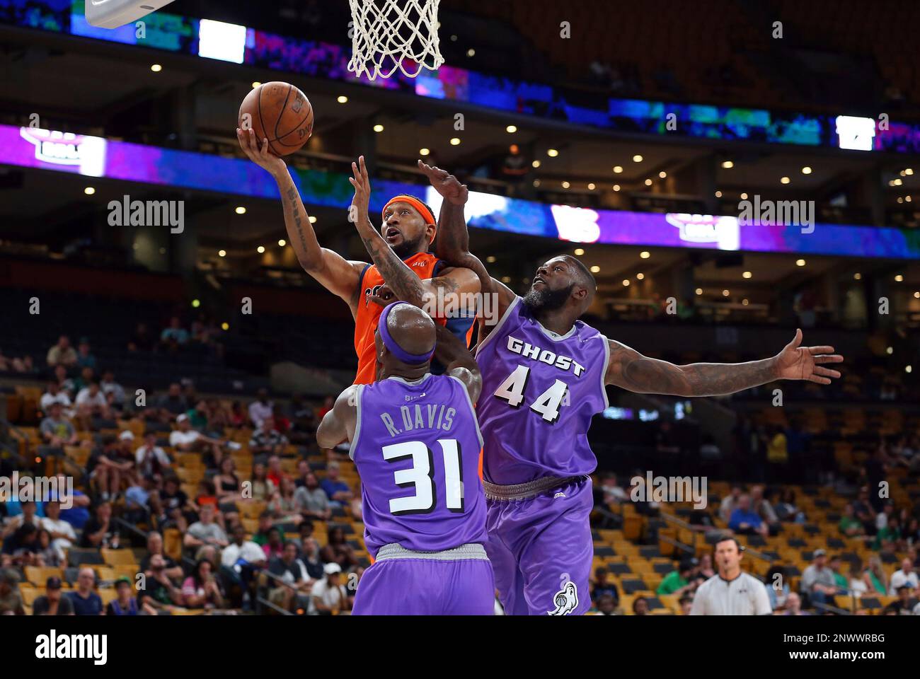 BOSTON, MA - AUGUST 03: Demarr Johnson of 3's Company (1) shoots over ...