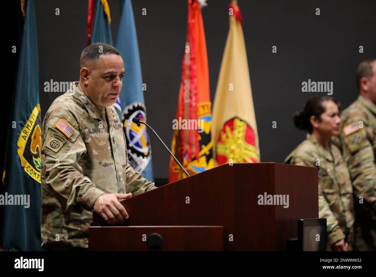 Army Materiel Command’s outgoing Command Sgt. Maj. Alberto Delgado ...