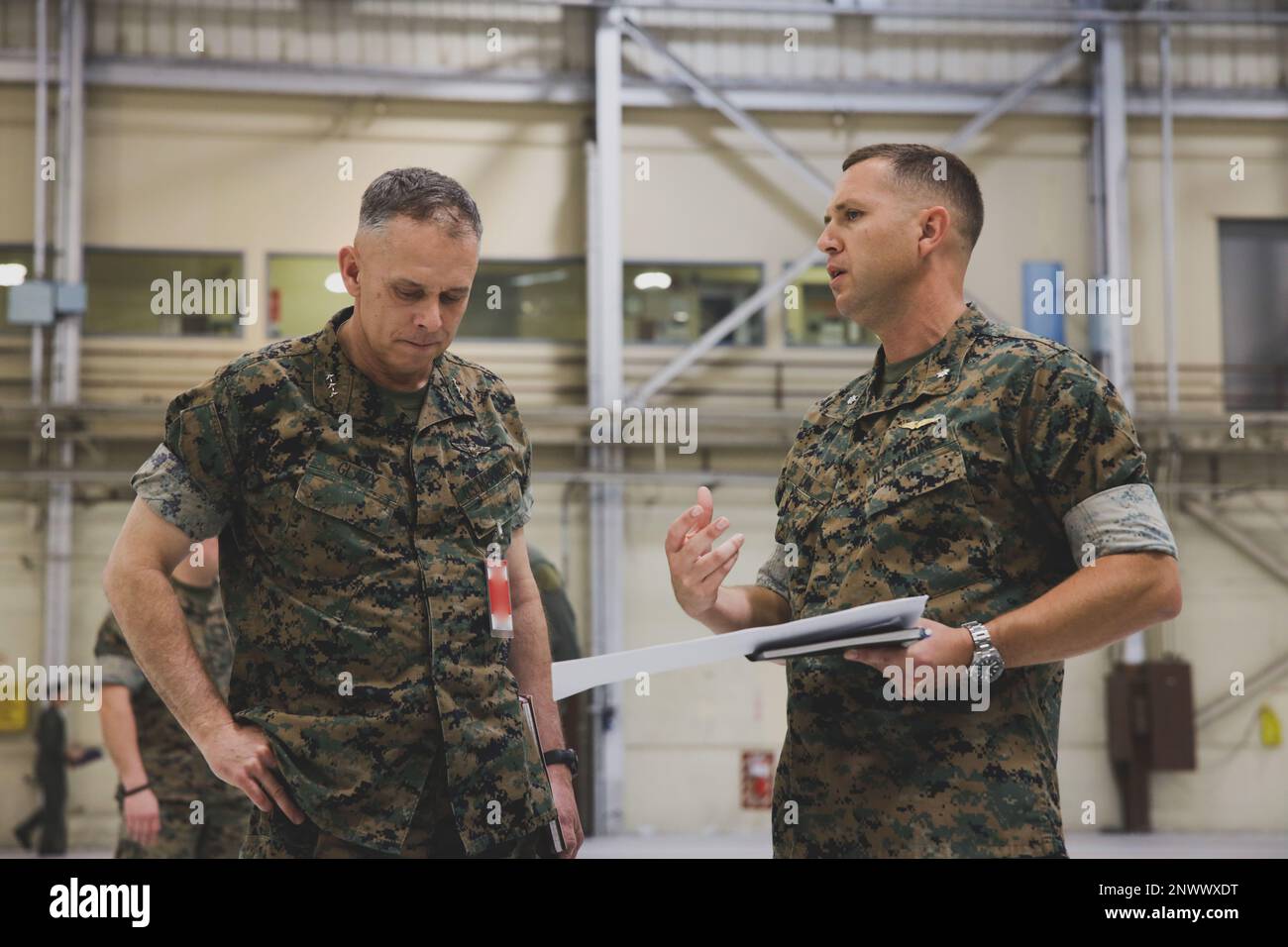 U.S. Marine Corps Lt. Gen. Matthew Glavy, left, Deputy Commandant for ...