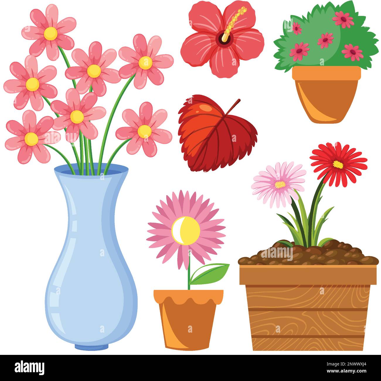 Set of Garden Decorations illustration Stock Vector Image & Art - Alamy