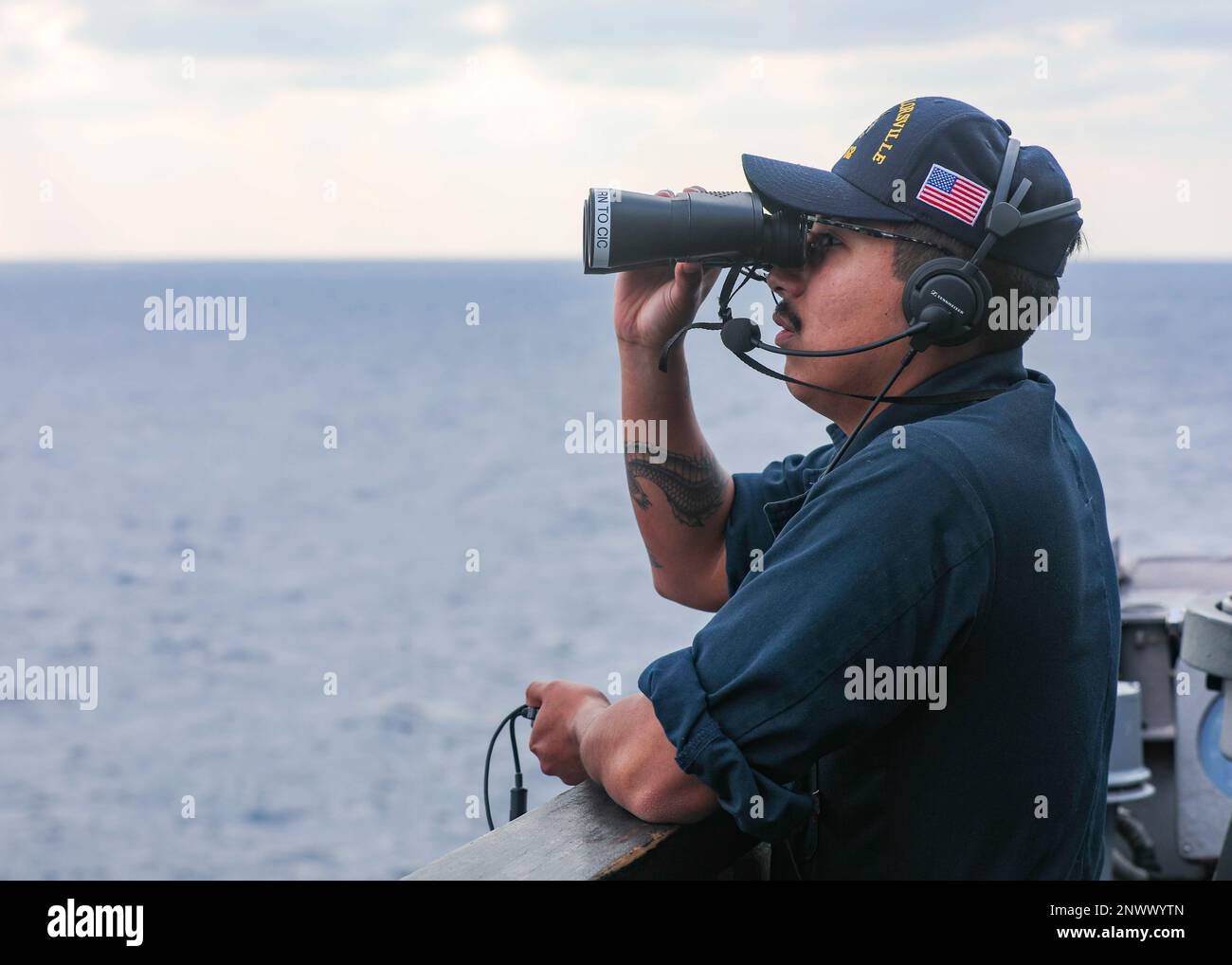 230120-N-BN445-1570 PHILIPPINE SEA (Jan. 20, 2023) Seaman Javier ...