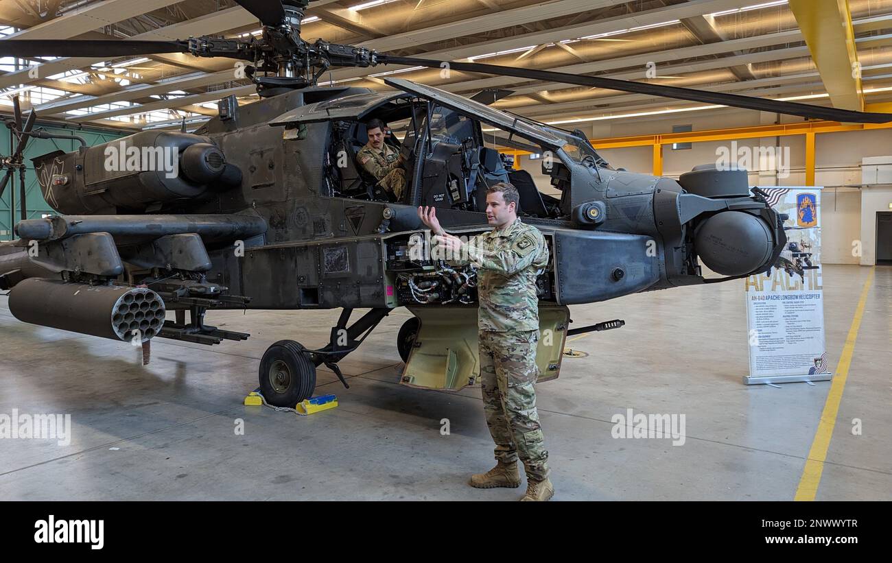 U.S. Army 1st Lt. Sean Schlagel, an aviation officer assigned to Bravo ...