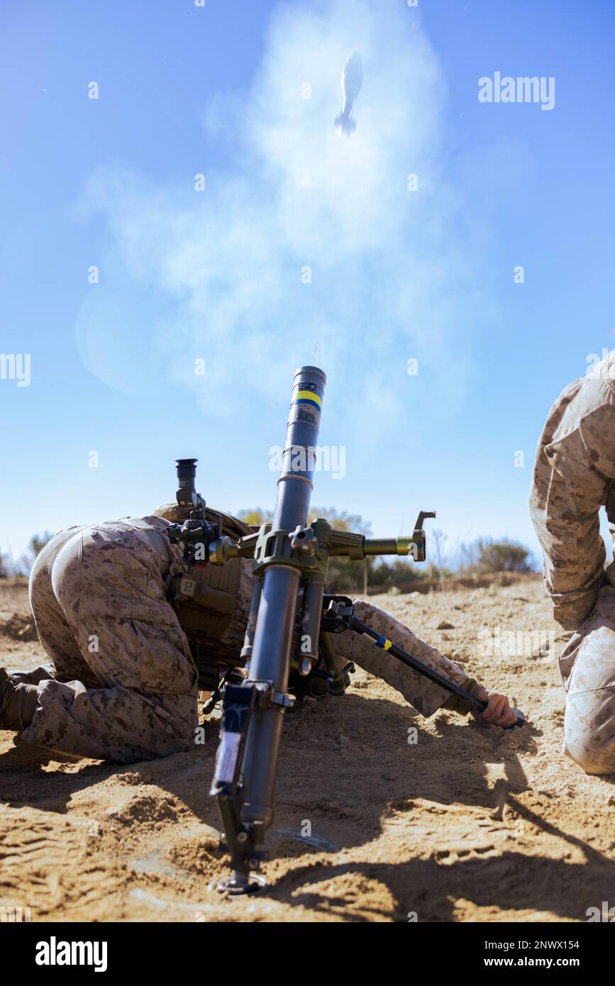 U.S. Marine Lance Cpl. Ethan Durnam, a mortarman with Weapons Company ...