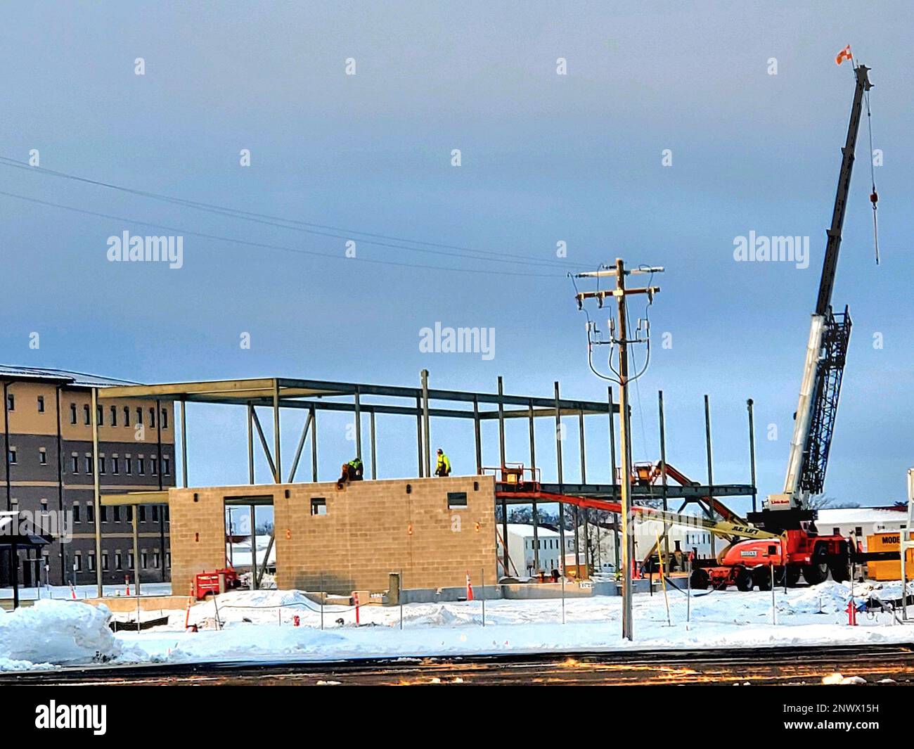 The construction area for a future transient training brigade ...