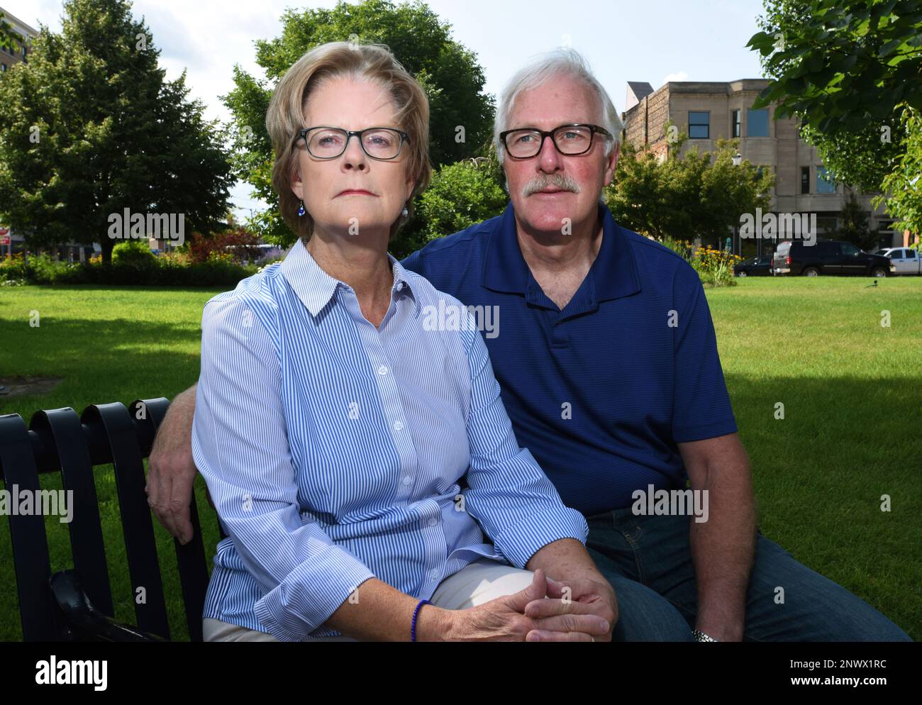 In this July 28, 2018, photo, Susan Dietrich-Reed and her husband ...