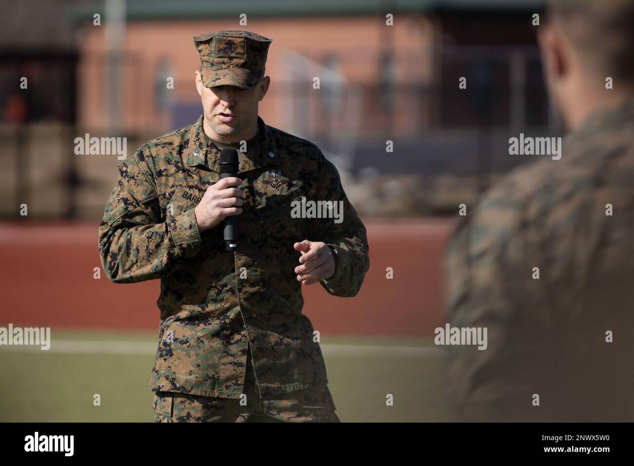 U S Marine Corps Lt Col Robert D Barbaree Iii Commanding Officer