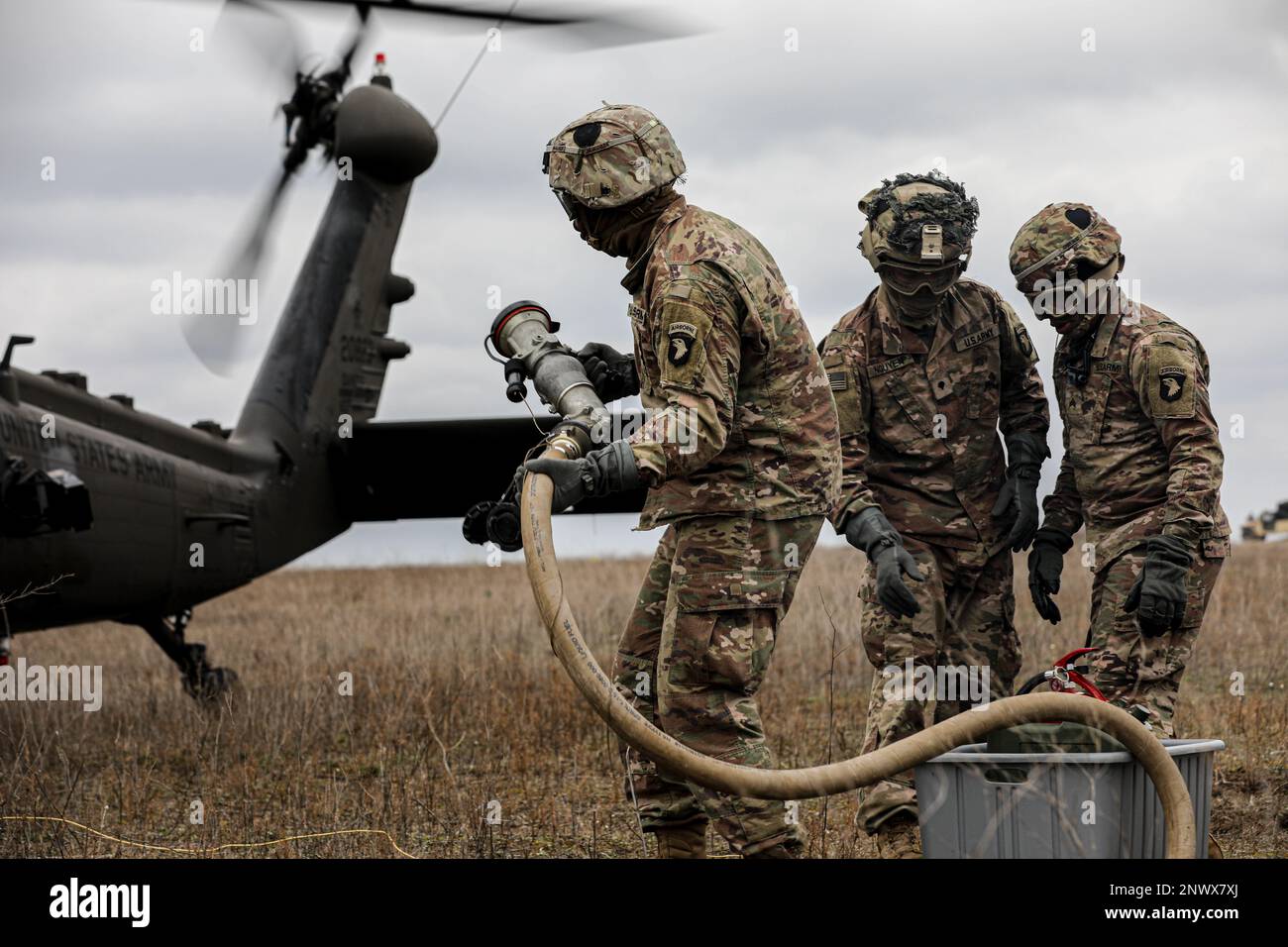 U.S. Army Soldiers of A Company, 526th Brigade Support Battalion, 101st ...