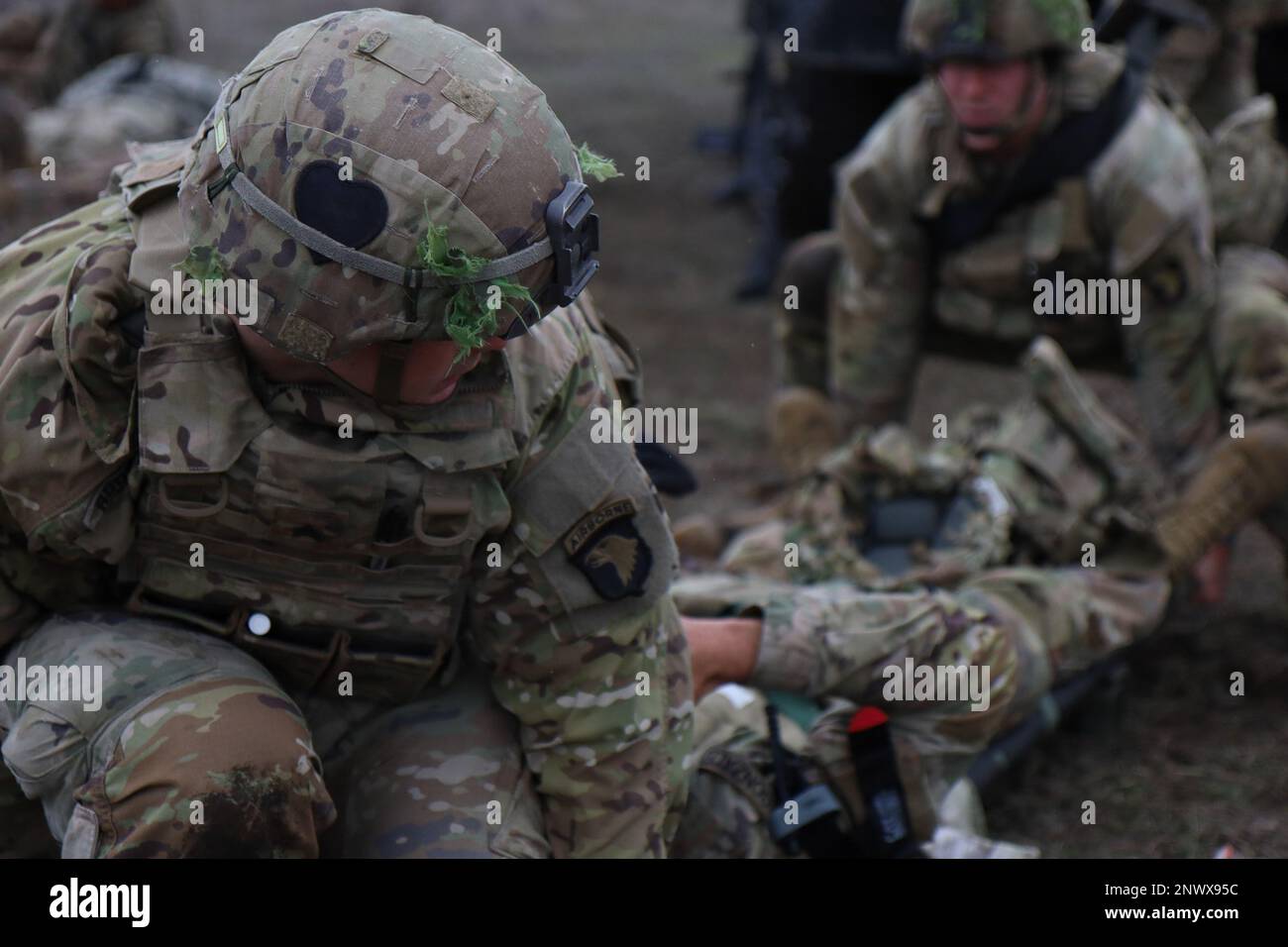 Soldiers assigned to the 1st Battalion, 26th Infantry Regiment, 2nd Brigade Combat Team “Strike ...