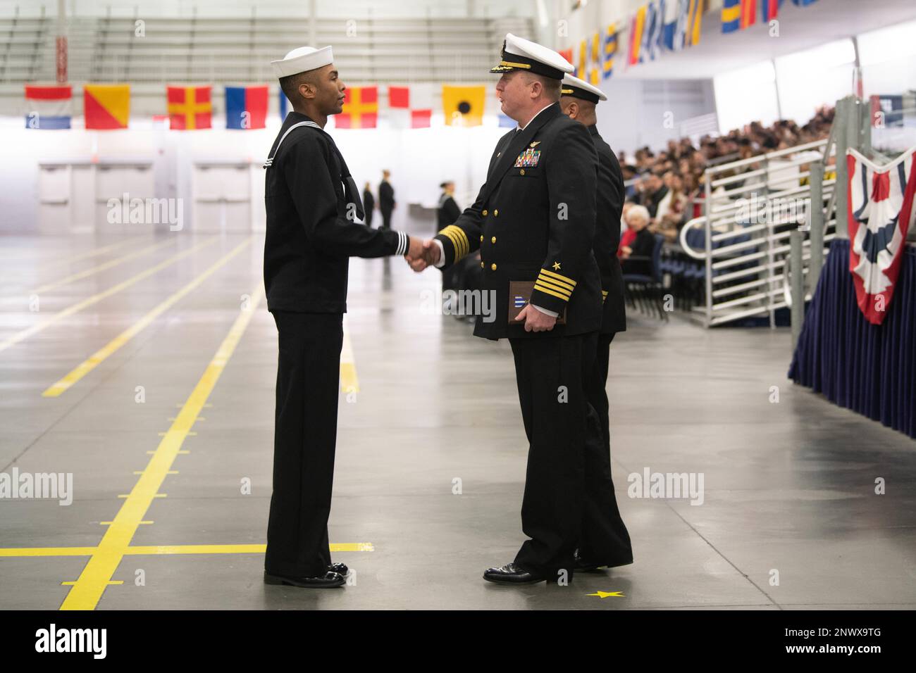 Pass in Review at U.S. Navy Recruit Training Command. More than 40,000 ...
