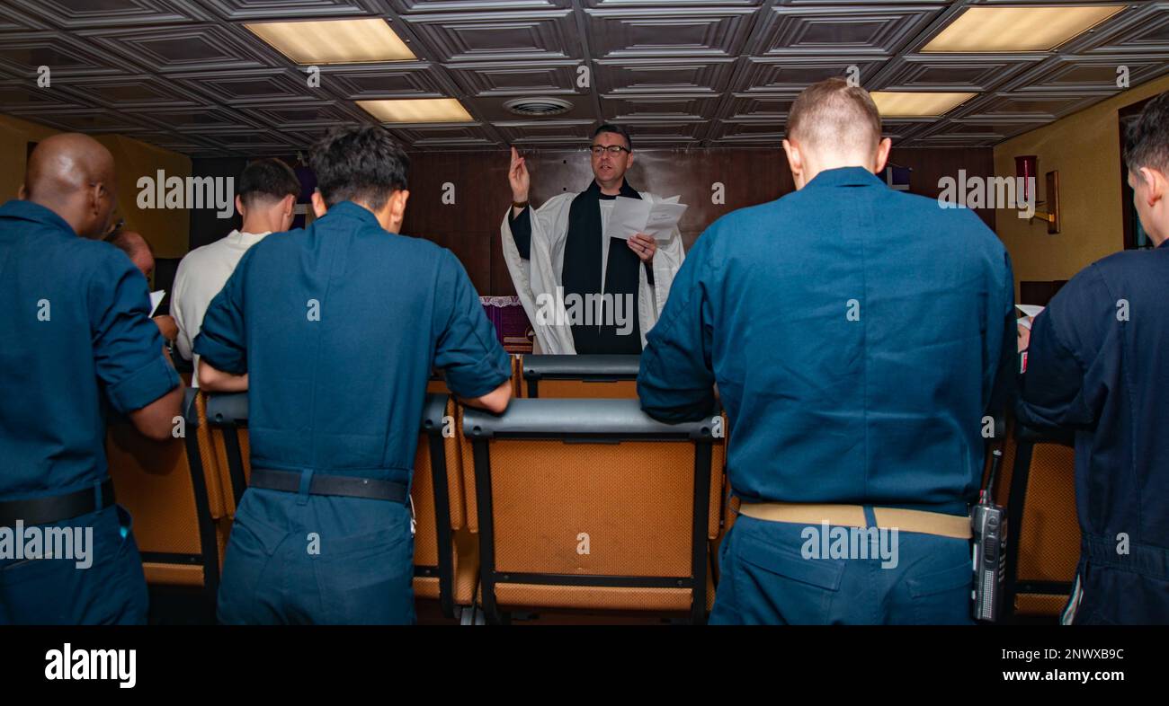 230222-N-WM182-1049 PHILIPPINE SEA (Feb. 22, 2023) Lt. Cmdr. Timothy ...