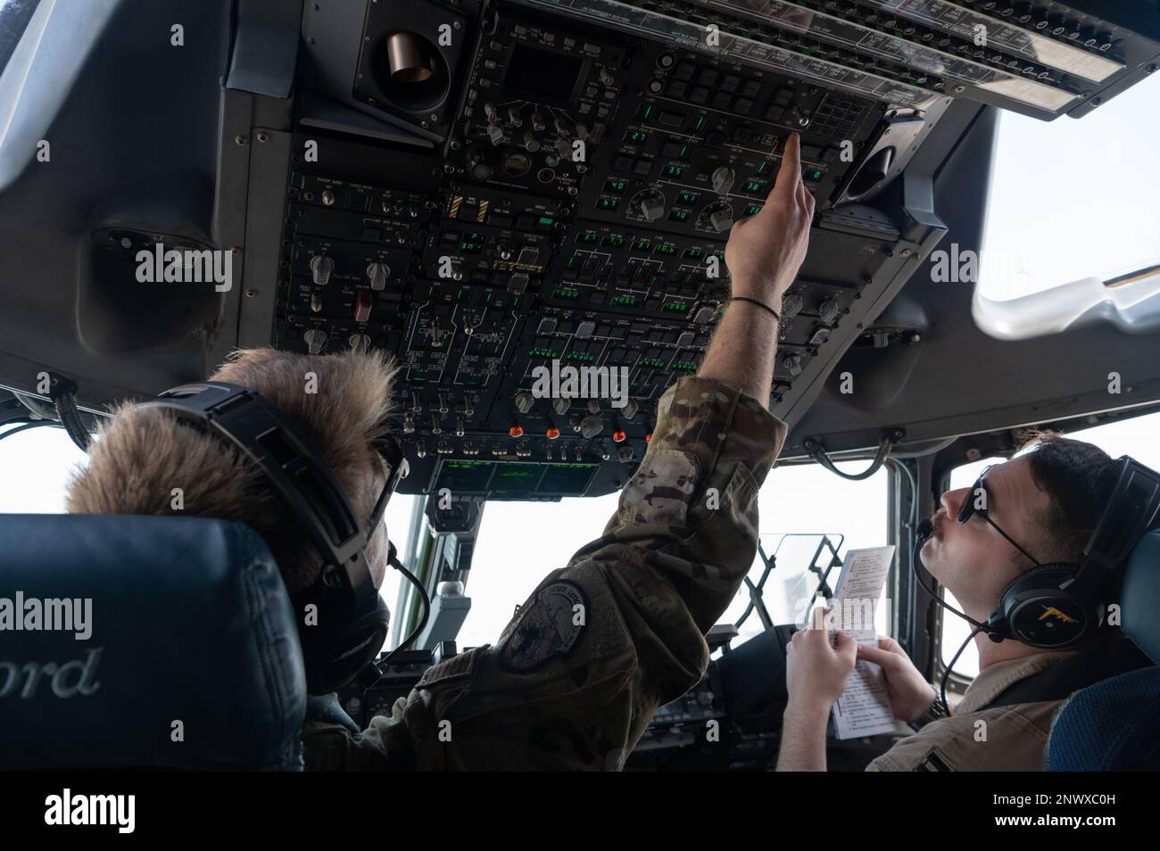U.S. Air Force Capts. Dane Butler (left) and Ian Marlin (right), 8th ...