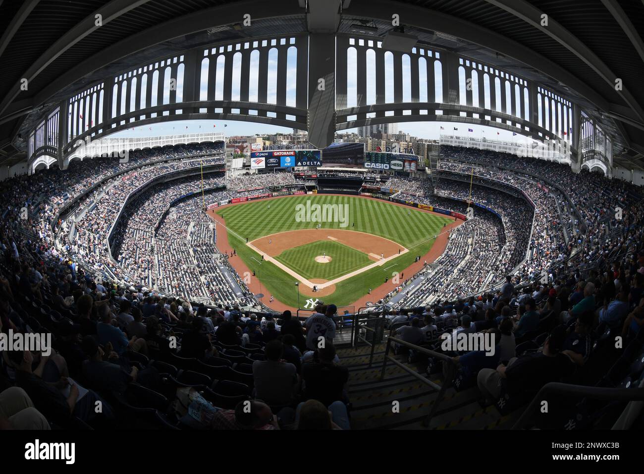 Yankee Stadium during 1st inning of Subway series between the New York ...