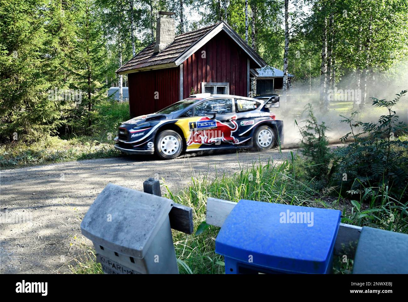 French driver Sebastien Ogier and co-driver Julien Ingrassia steer with ...