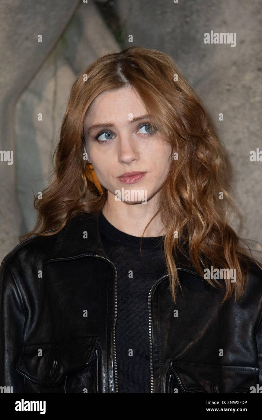 Natalia Dyer attending the Saint Laurent Womenswear Fall Winter 2023 ...