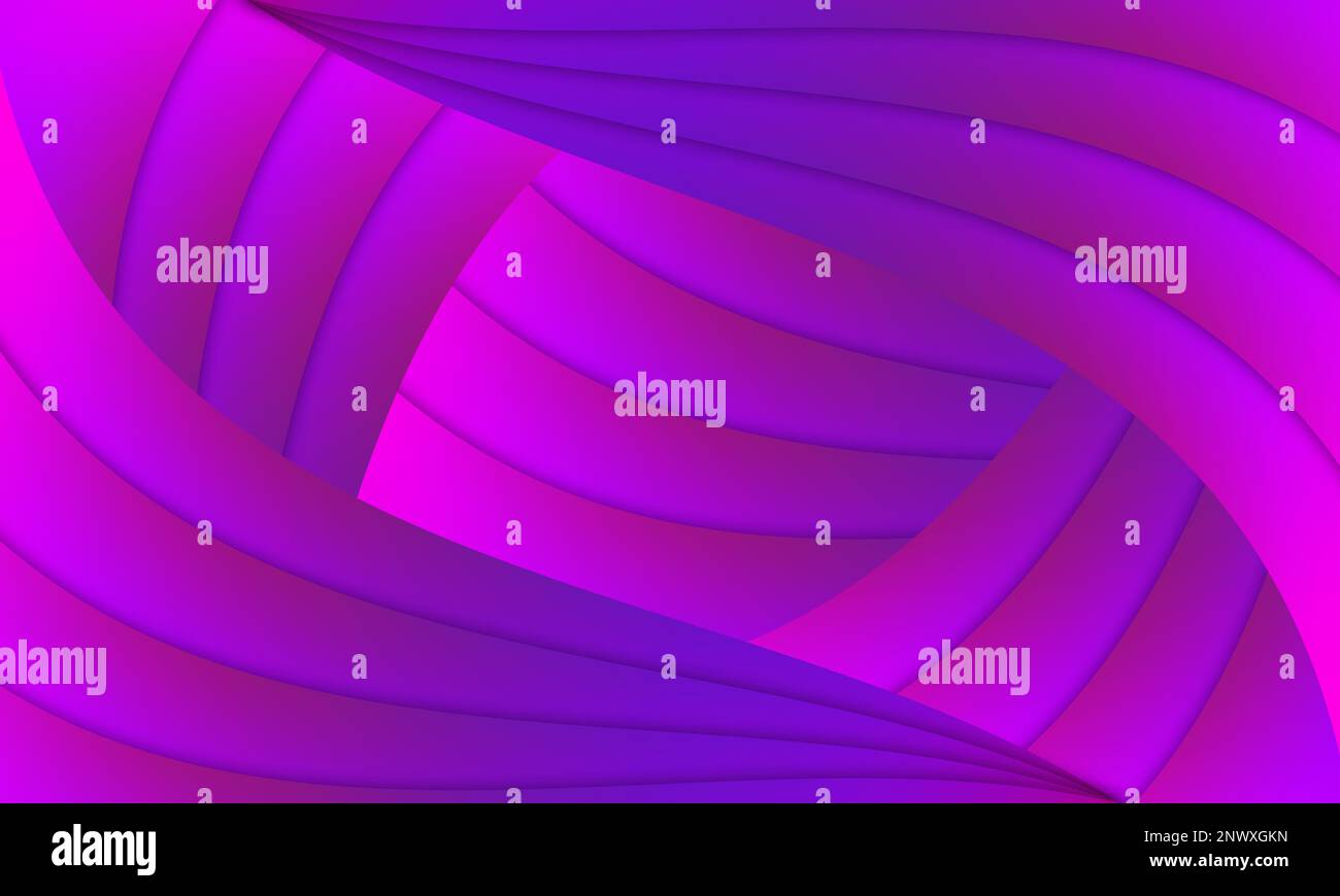 Abstract background with purple curved lines. 3d illustration Stock ...