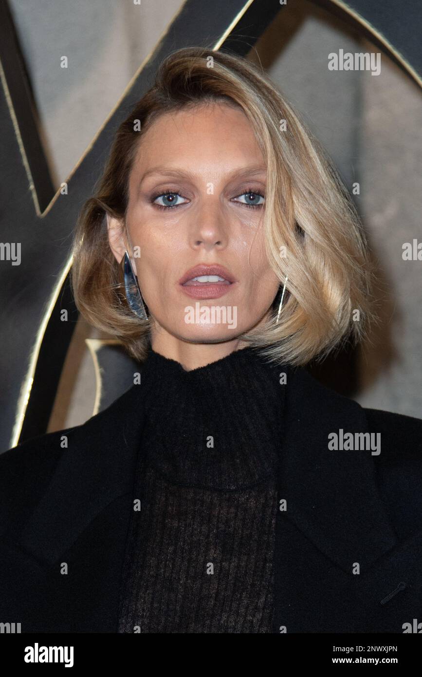 Anja Rubik attending the Saint Laurent Womenswear Fall Winter 2023-2024 ...