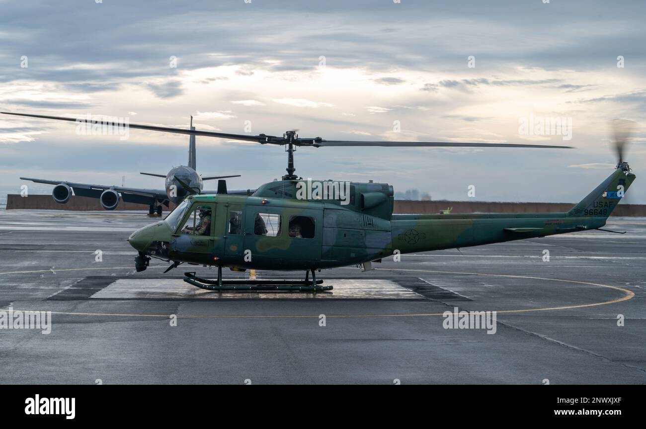 U.S. Air Force UH-1N Huey number 6648 assigned to the 36th Rescue ...