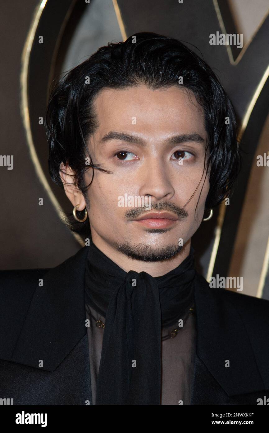 Daiki Tsuneta attending the Saint Laurent Womenswear Fall Winter 2023 ...