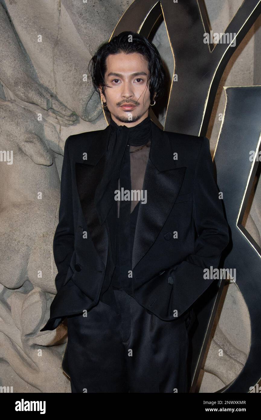 Daiki Tsuneta attending the Saint Laurent Womenswear Fall Winter 2023 ...