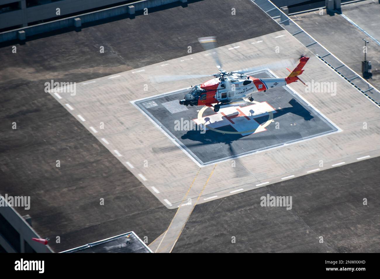 A Coast Guard Air Station New Orleans MH-60 Jayhawk aircrew conducts ...