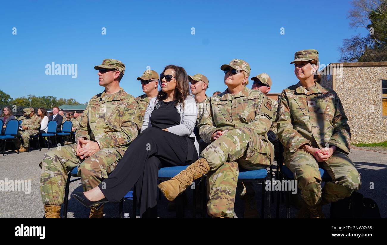 U.S. Air Force Col. Jason Allen, 81st Training Wing commander, his ...