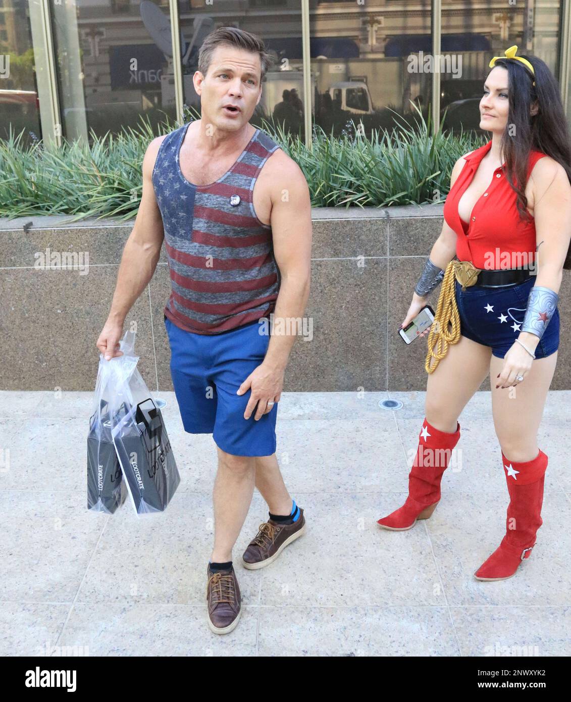 Photo by: zz/GOTPAP/STAR MAX/IPx 2018 7/20/18 Casper Van Dien and his ...