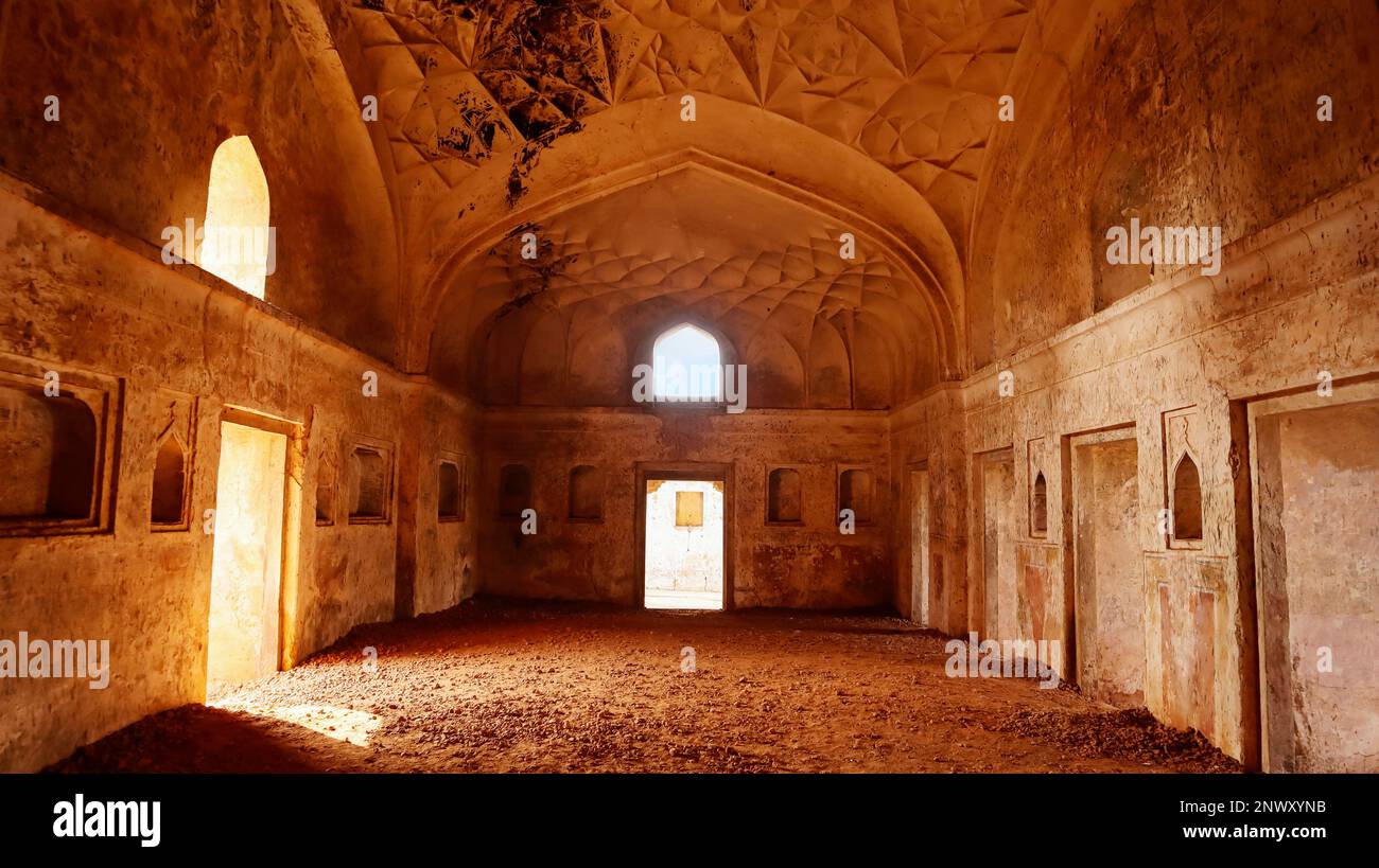 Inside Ruined View of Rohtas Fort Palace, Rohtas, Bihar, India Stock ...