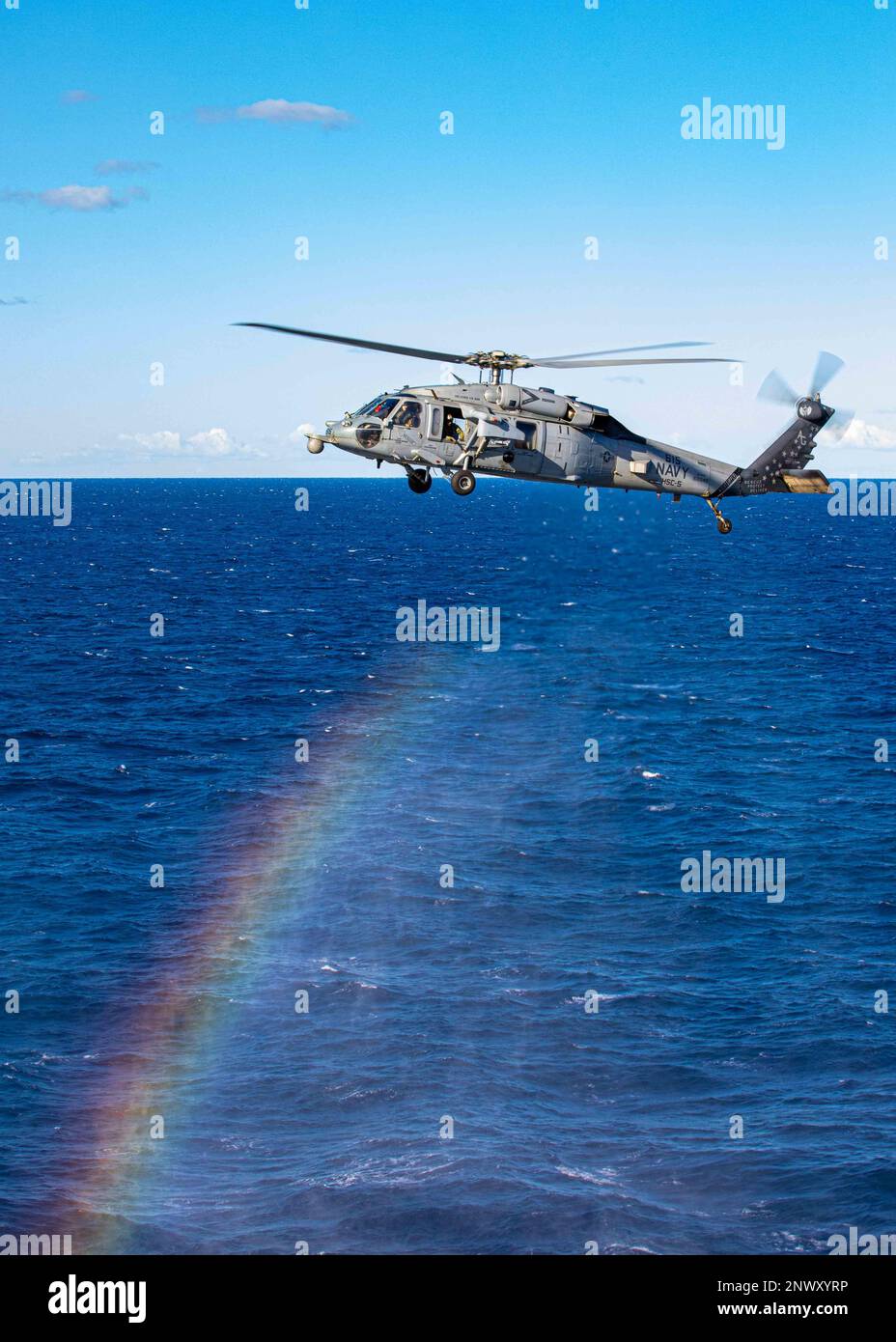 230131-N-IX644-1182 ADRIATIC SEA (Jan. 31, 2023) An MH-60S Nighthawk ...