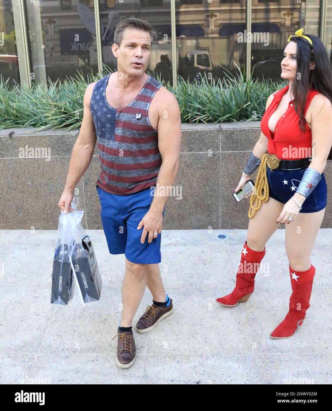 Photo by: zz/GOTPAP/STAR MAX/IPx 2018 7/20/18 Casper Van Dien and his ...