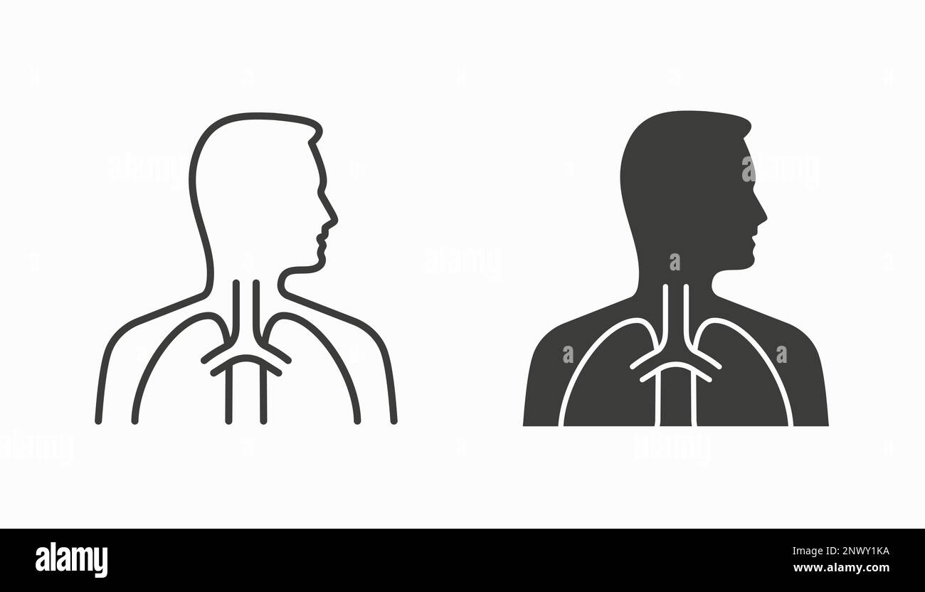 Human lungs icons. Vector illustration isolated on white background ...
