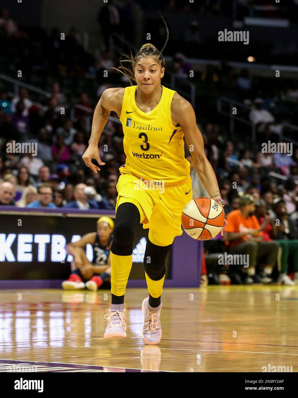 Los Angeles Sparks forward Candace Parker #3 during the Indiana Fever ...