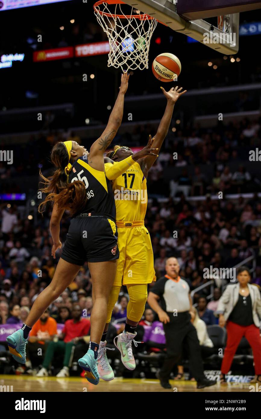 Los Angeles Sparks forward Essence Carson #17 during the Indiana Fever ...