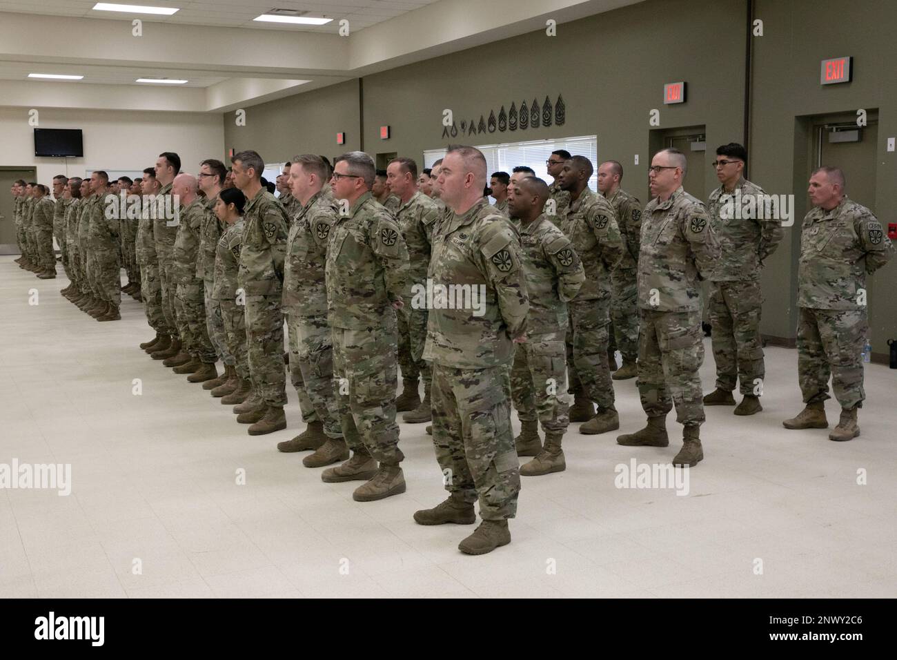 Soldiers of the 253rd Engineer Battalion attended a meritorious unit ...