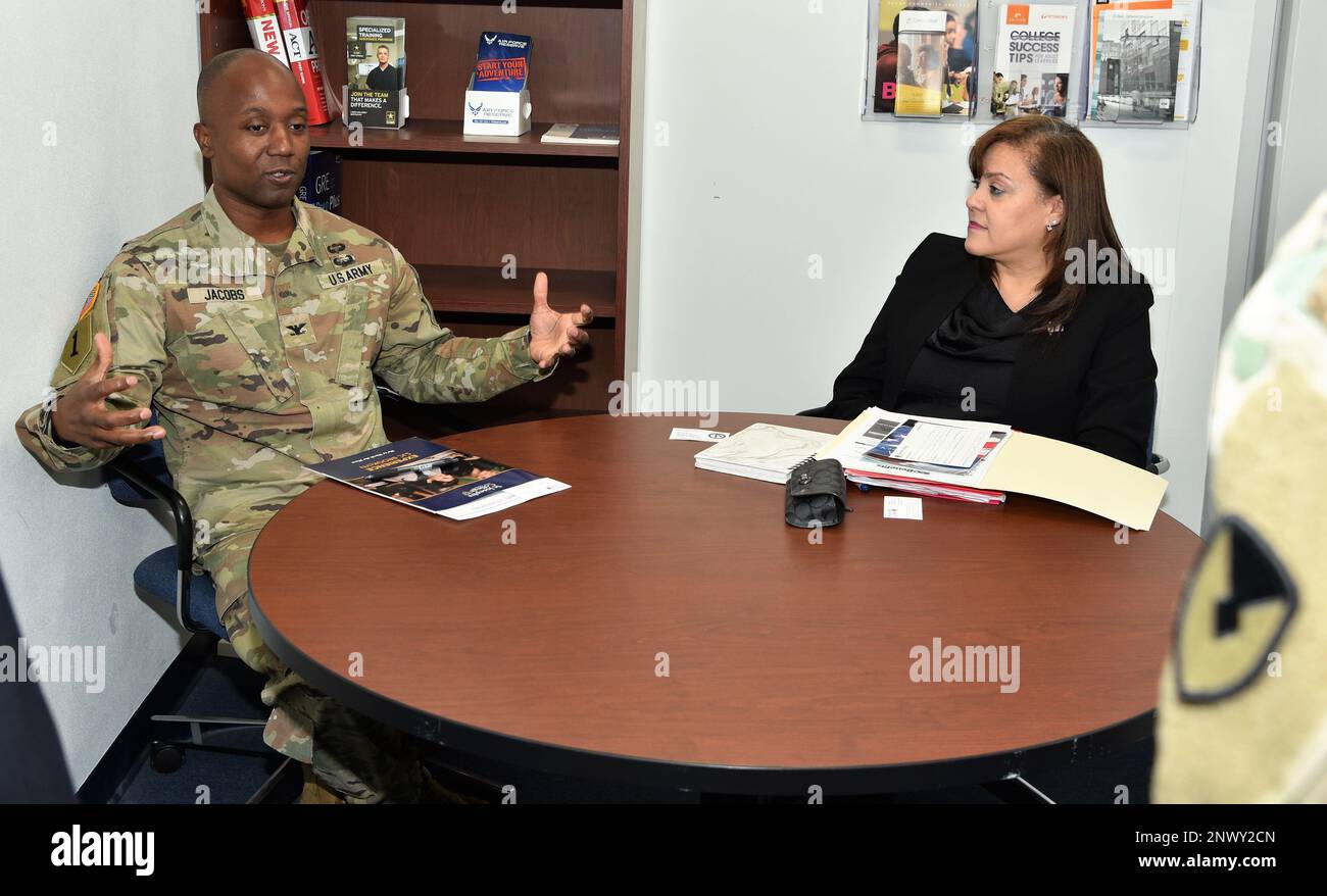 U.S. Army COL Brian Jacobs, Fort Hamilton Garrison Commander receives ...