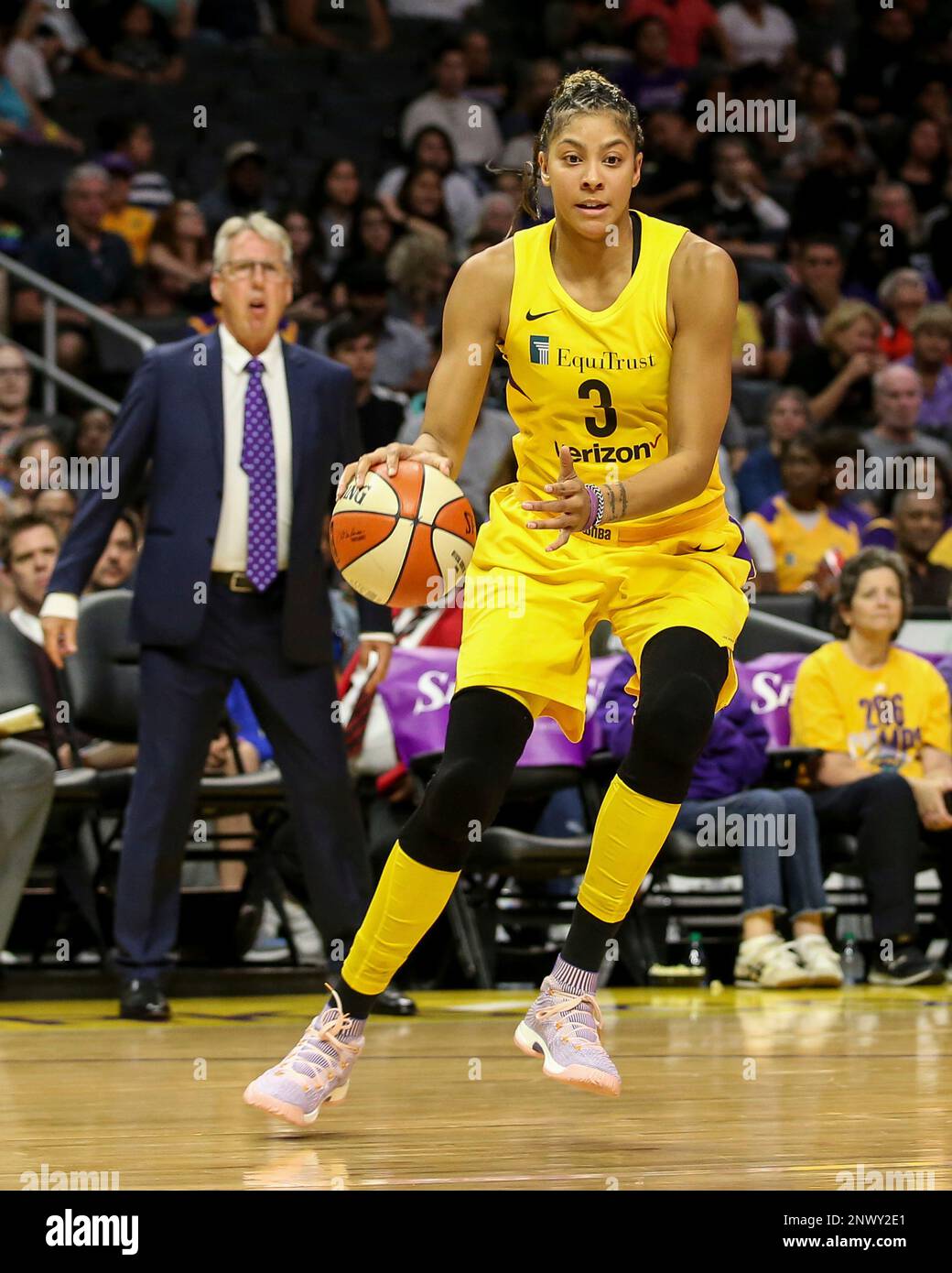 Los Angeles Sparks forward Candace Parker #3 during the Indiana Fever ...