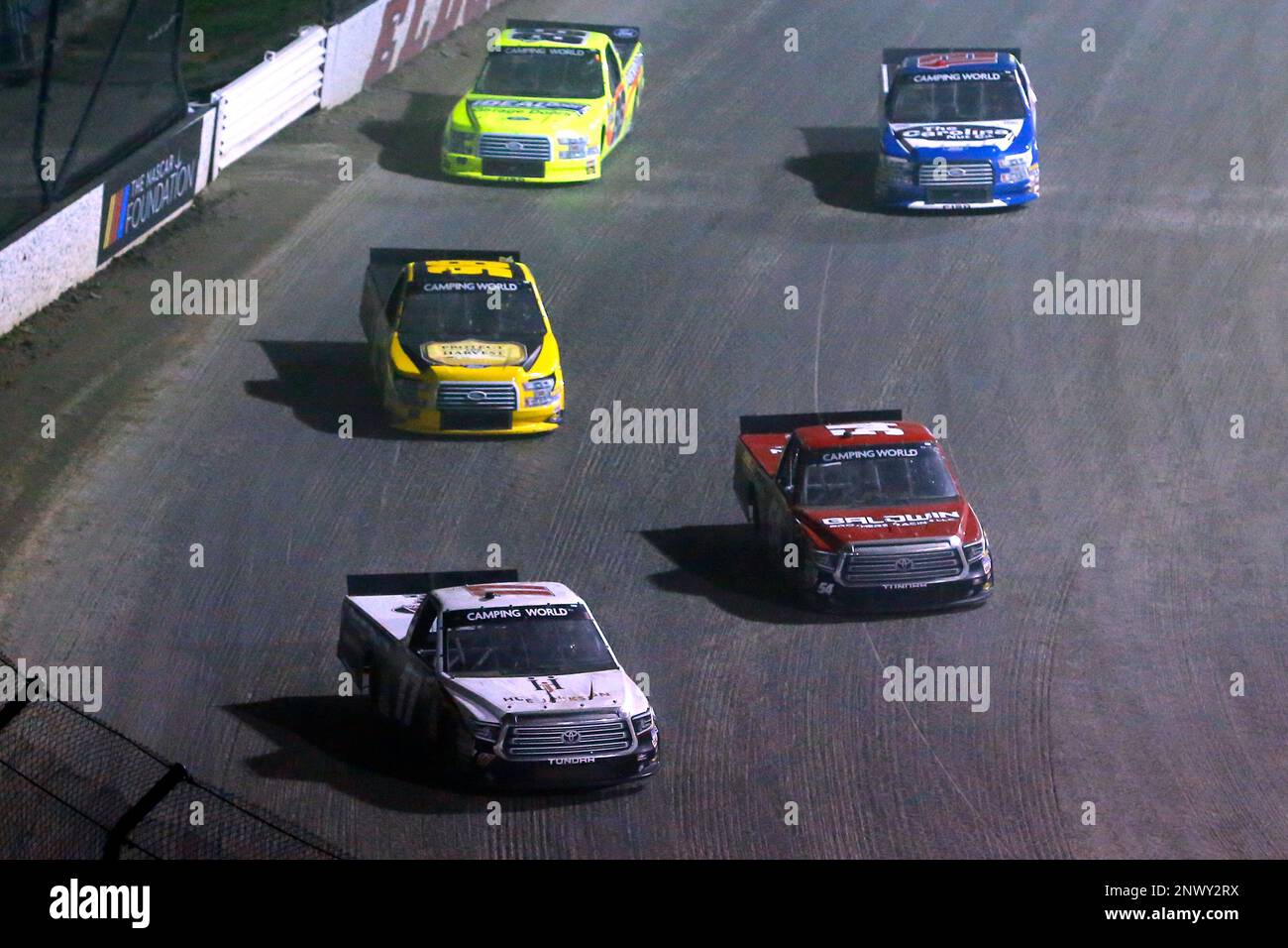 Tyler Dippel (17) and Chris Windom (54) during the NASCAR Camping World ...
