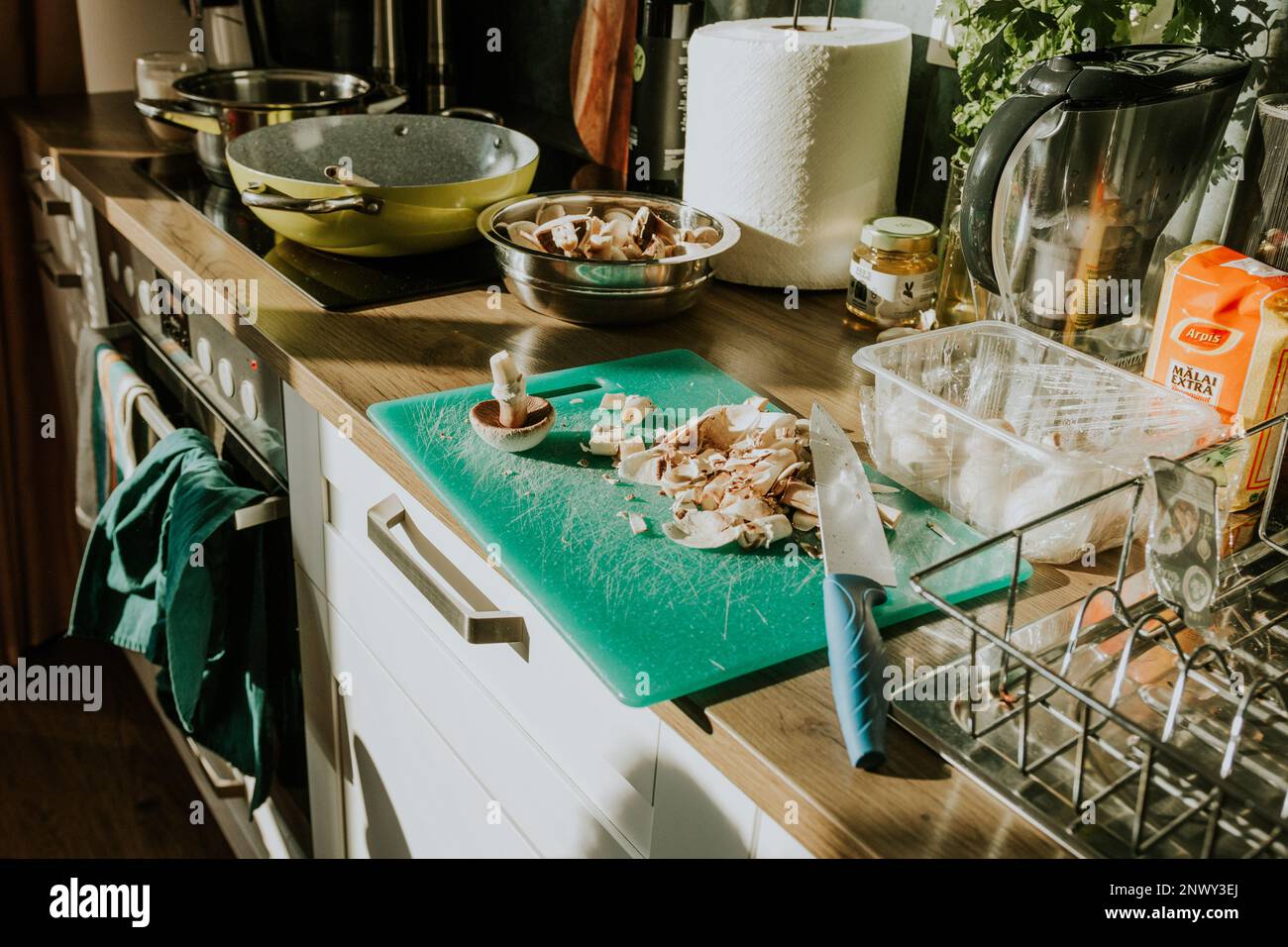 Cooking traditional east European cuisine in the kitchen Stock Photo ...