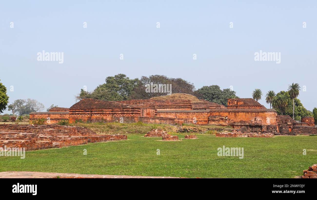Ruin Structure of Chaityas in the Nalanda University Complex, Rajgir ...
