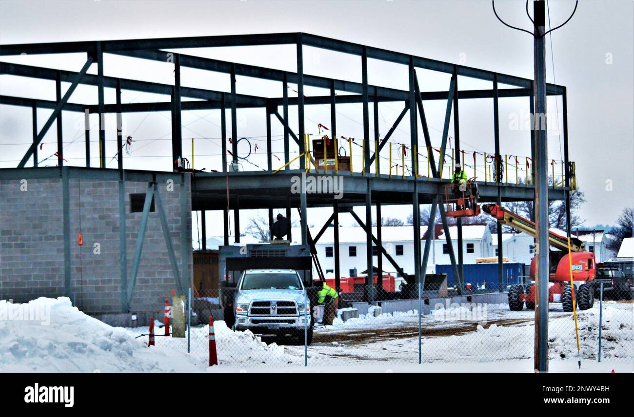 The construction area for a future transient training brigade ...