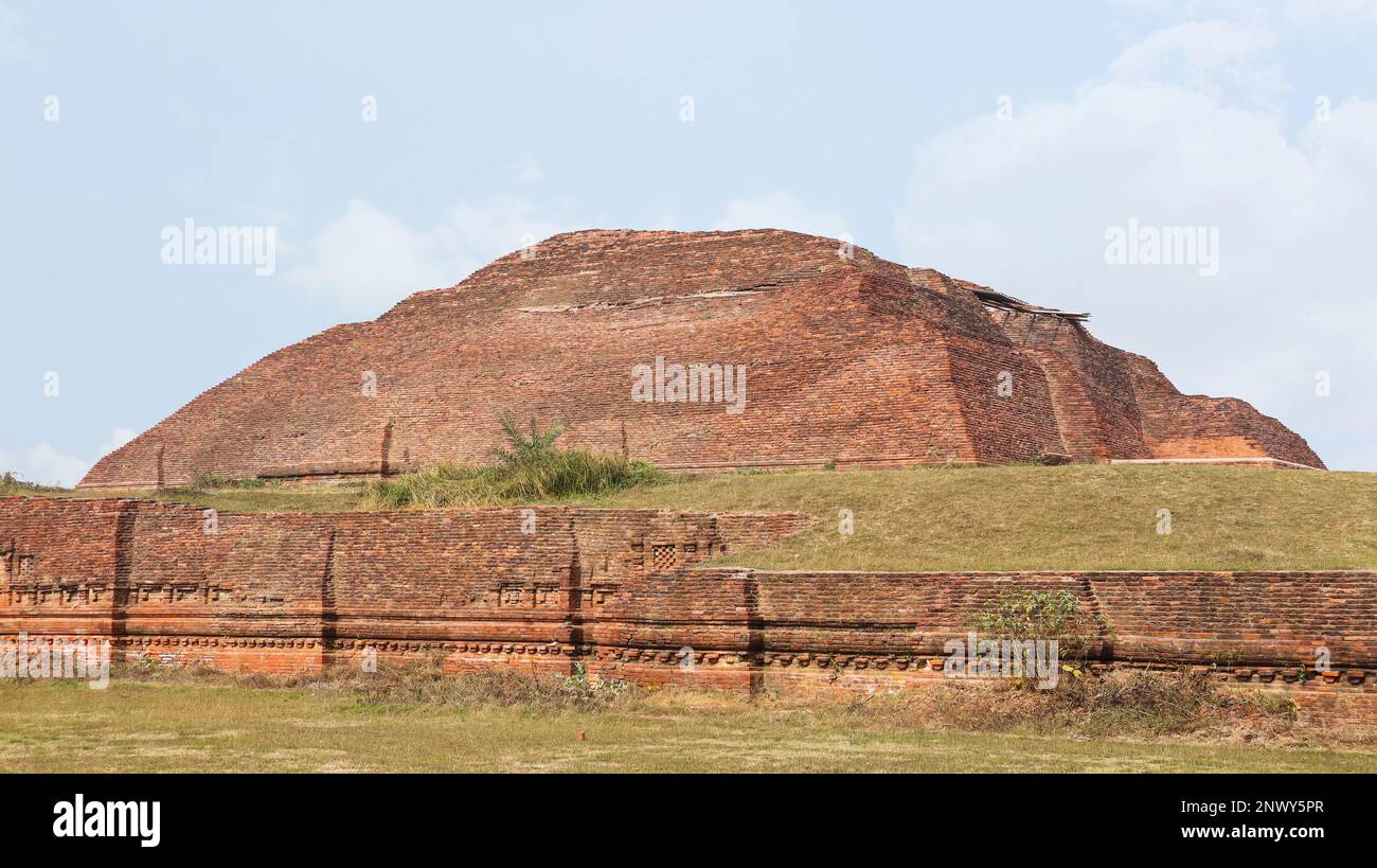 View of Chaityas in the Complex of Nalanda University, Rajgir, Nalanda ...