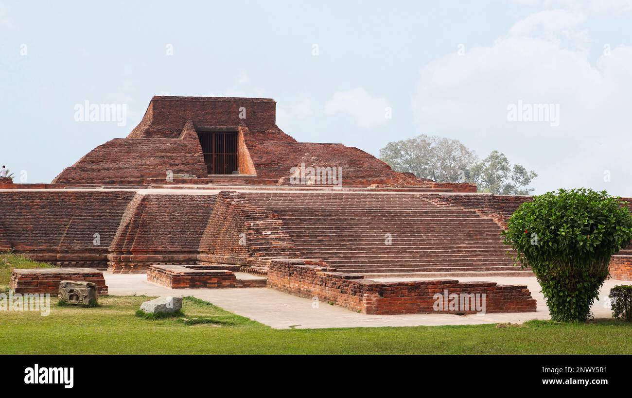 Complex called of Chaityas in the Nalanda University, Rajgir, Nalanda ...