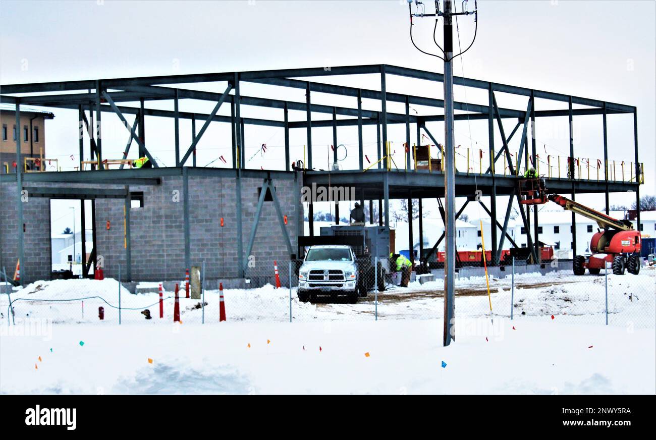 The construction area for a future transient training brigade ...