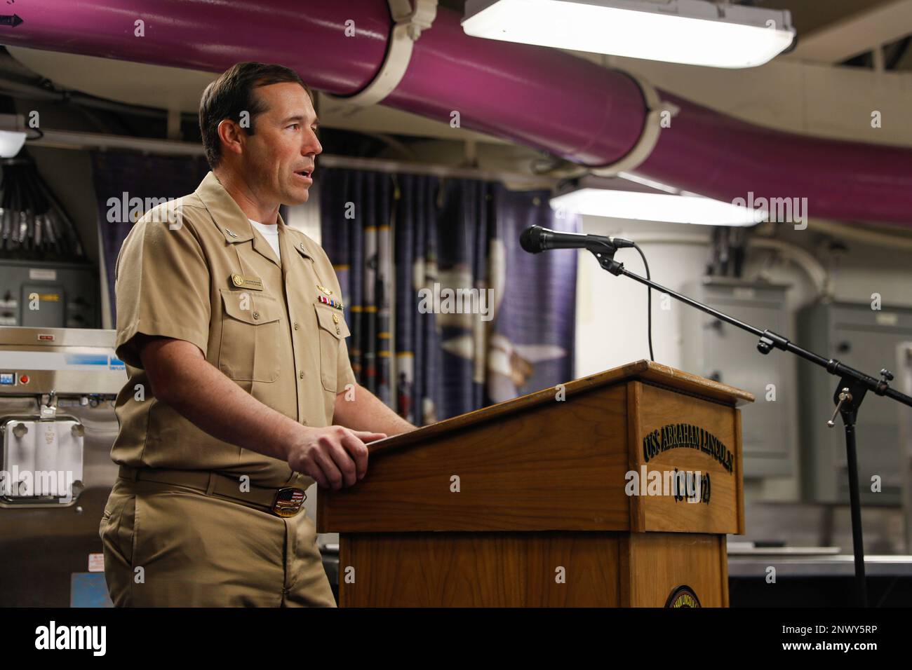 230210-N-YS747-1036 SAN DIEGO (Feb. 10, 2023) Capt. Patrick Baker ...