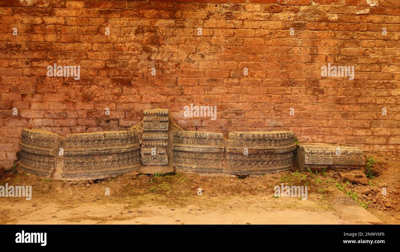Remains of Temple in the Complex of Nalanda University, Rajgir, Nalanda ...
