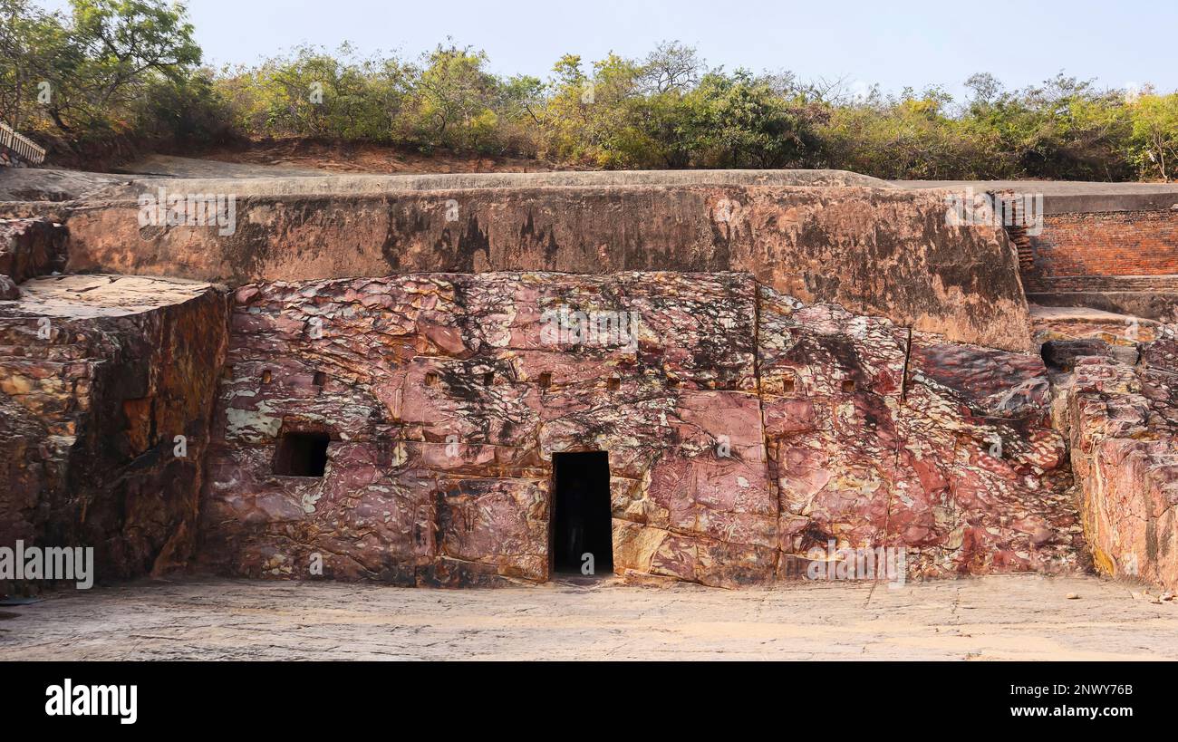 Rear view of Sone Bhandar Cave, Cave Build By Great Jain Sage Vairadeva ...